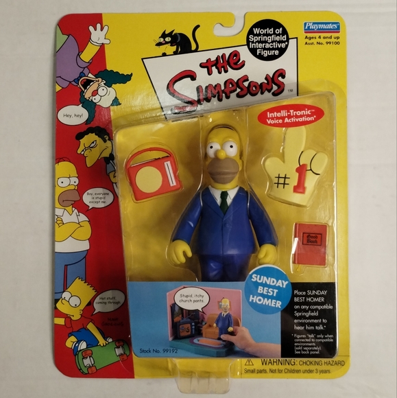 Playmates Toys | Toys | The Simpsons Sunday Best Homer Ages 4 And Up ...